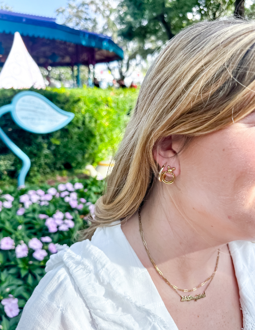 Mini Leader of the Club Earrings – Spinning Carousel Co.